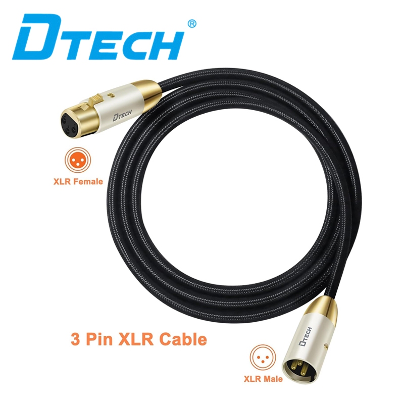 DTECH XLR to XLR Microphone Cable Male to Female Balanced Audio Cord ...