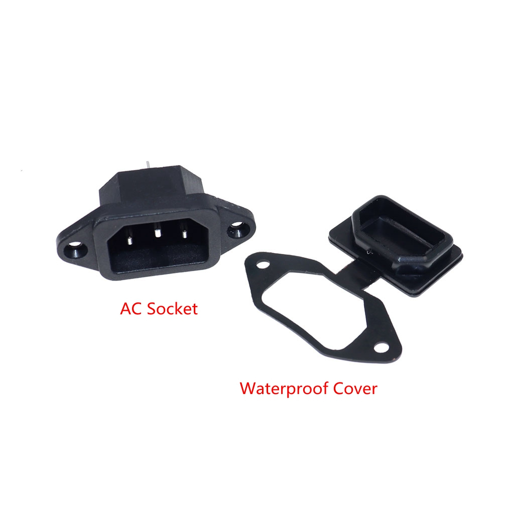 10pcs Waterproof IEC320 C14 Electric Bicycle Car Wired Receptacle ...