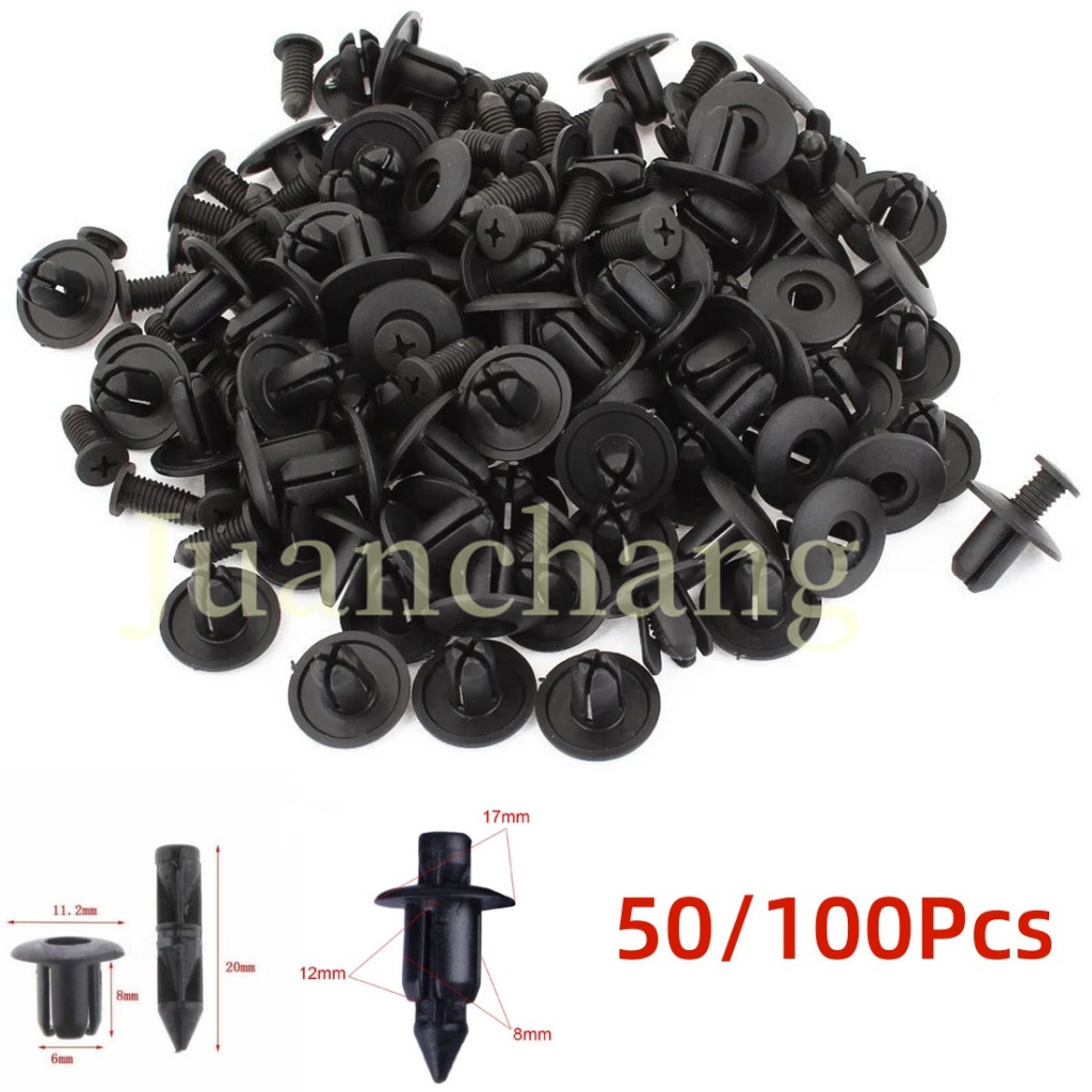 50Pcs Clip Rivet Y15 R25 R15 RS150 LC135 NVX NMAX XMAX VARIO VF3i ...