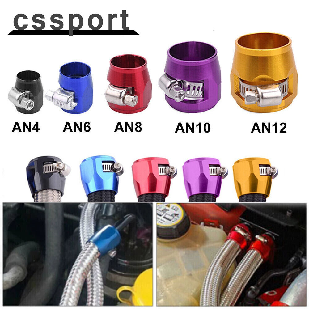 Car Fuel Line Hose Finisher AN4/AN6/AN8/AN10/AN12/42mm-50mm Clamp ...