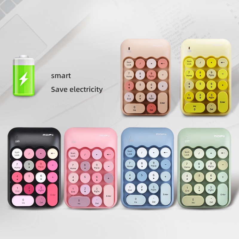 Creative Mixed Color wireless numeric keyboard number pad Bank Finance ...