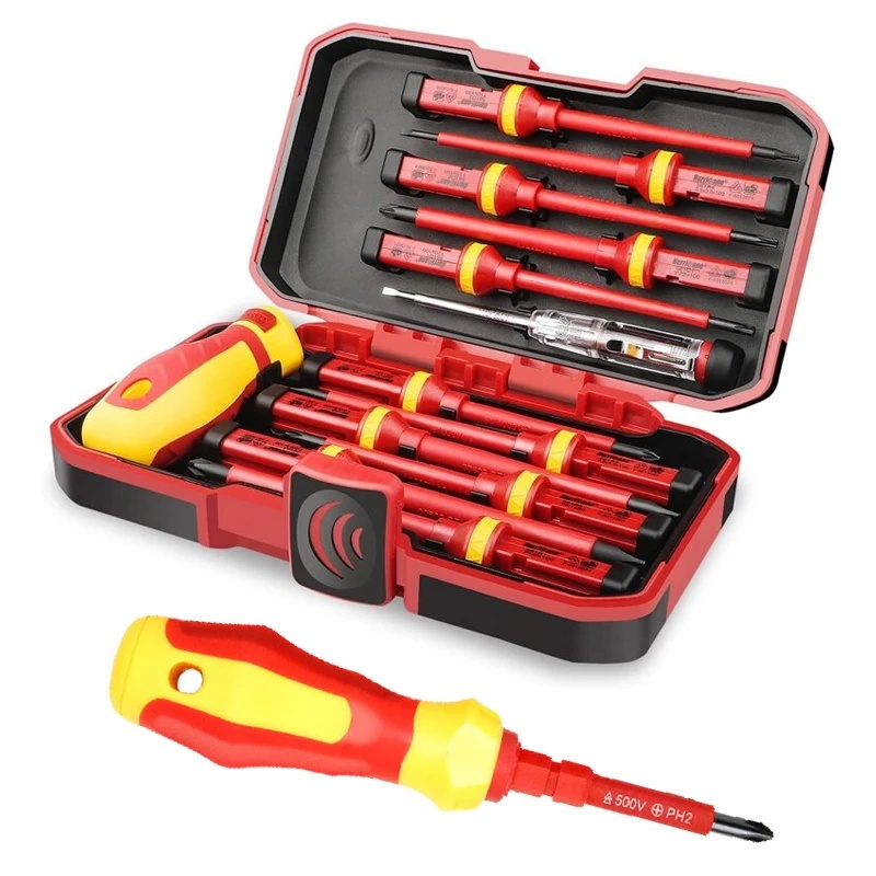 Electrician Repair Tools Kit 1000V Changeable Insulated Screwdrivers ...