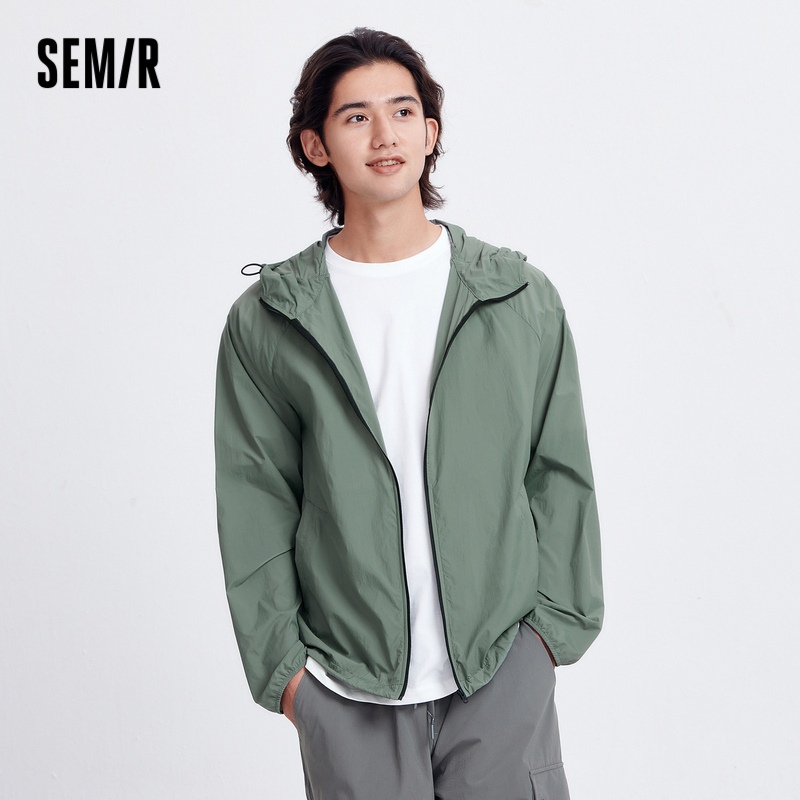 Senma Jacket Men Summer Sun Protection Clothing Top Simple Casual Style ...