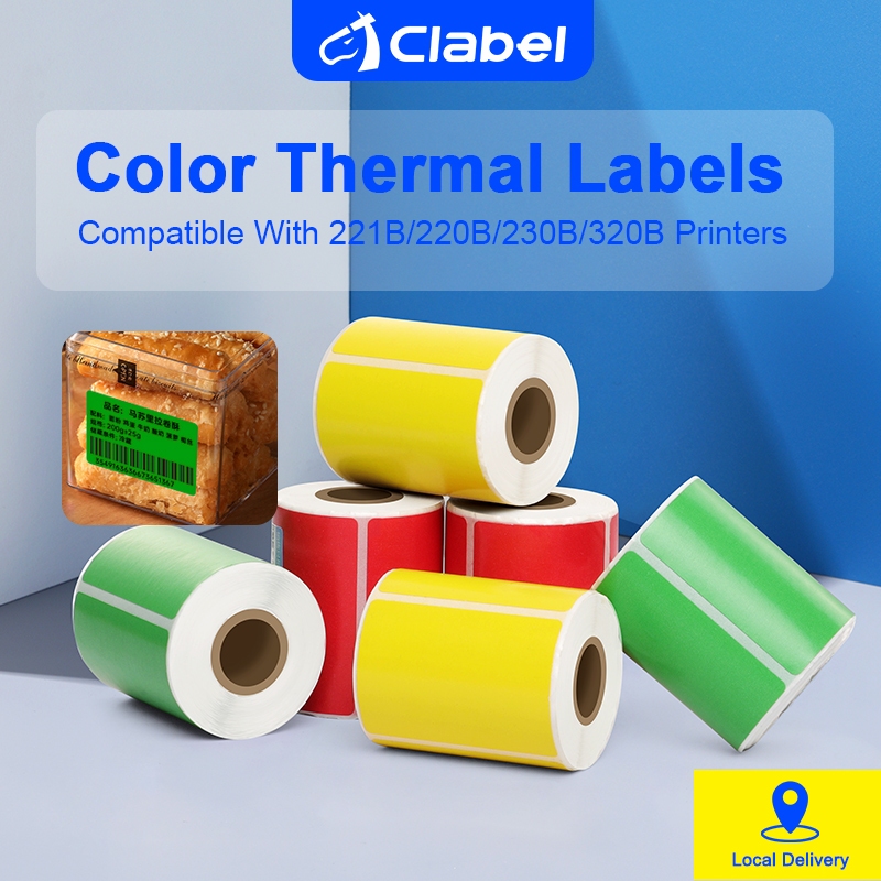 【Local Delivery】Clabel Thermal Color Label Self-adhesive Label Sticker ...
