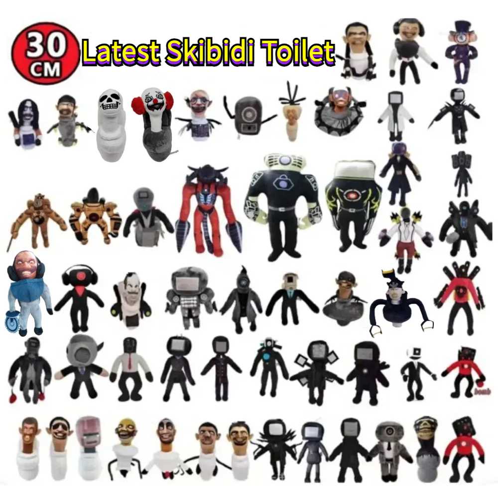 The latest Style 30cm Skibidi Toilet Toy Plush,Cameraman Plush ...