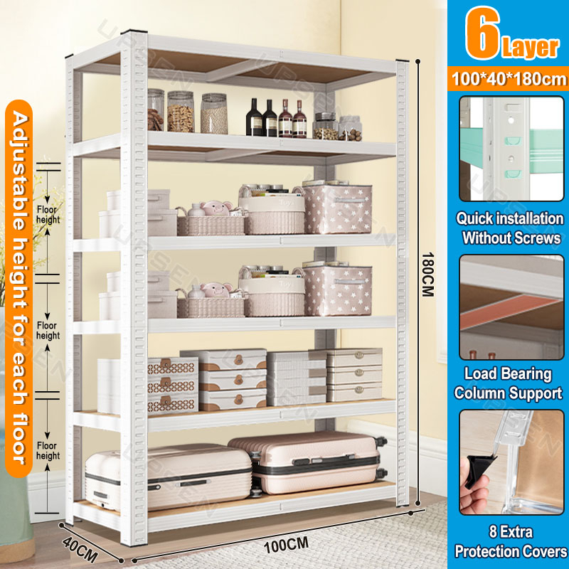 UPSEN Home kitchen Store Storage Rack metal rack heavy duty metal rack ...