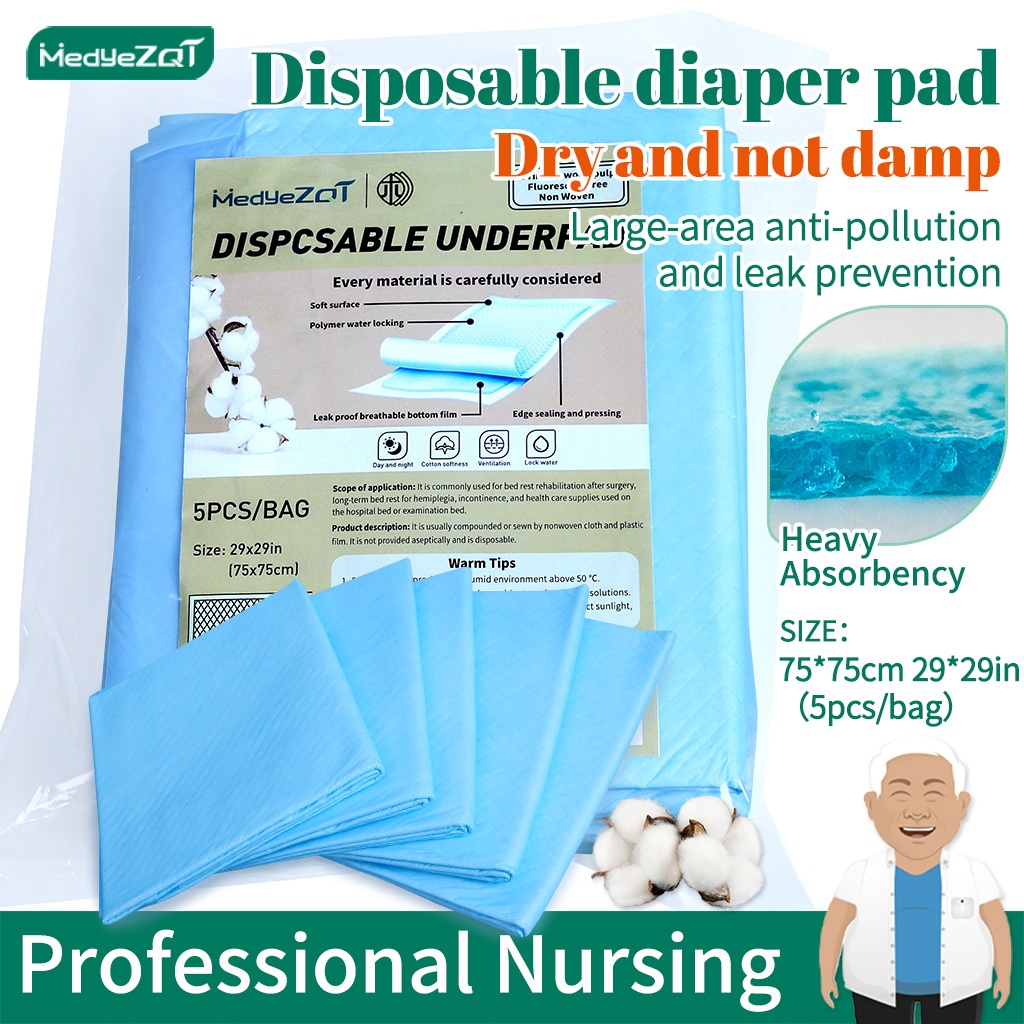 Disposable medical pad single blue urinary septum care pad sterile ...