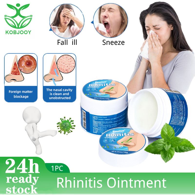 Cooling Oil Mint Ointment Treat coldsHeadaches Nasal Congestion ...