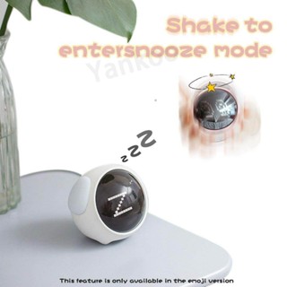 Emoticon Alarm Clock Multi Function Digital LED Voice Controlled Light ...