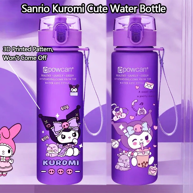 Sanrio Kuromi Botol Air Budak 560ML Cute Kids Water Bottle Portable ...