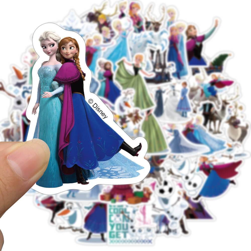 [Large Stickers]50PCS Frozen Anna Elsa Movie Stickers Anime Decal for ...