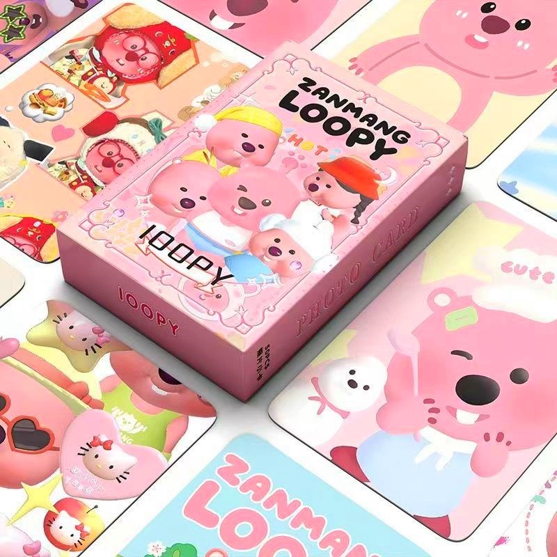 loopy lomo card laser flash card cartoon cute bookmark Animation ...