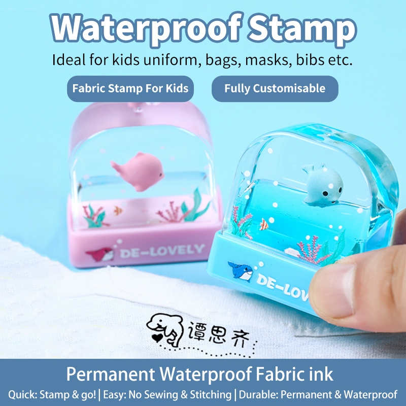 Name Stamp | Free Customisation + Gift | Permanent + Waterproof | Non ...