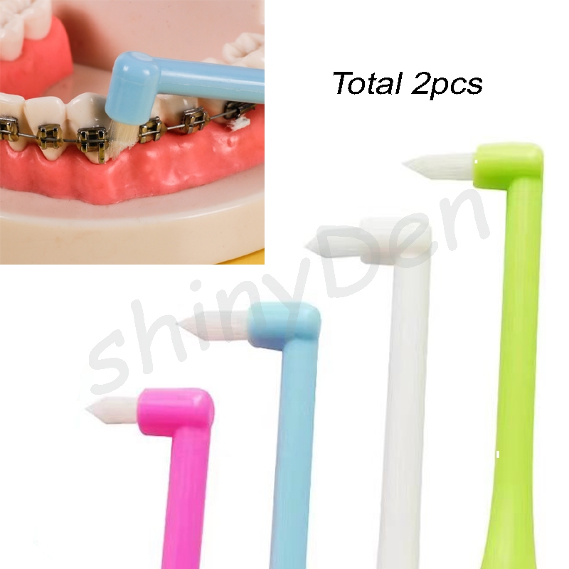 2pcs Orthodontic Toothbrush Interdental Tooth Brush Teeth Cleaning ...