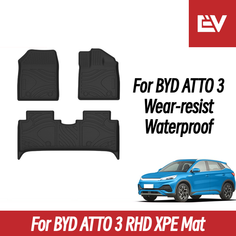 For BYD ATTO 3 RHD & LHD TPE Cabin Floor Mat Wear-resist Waterproof ...