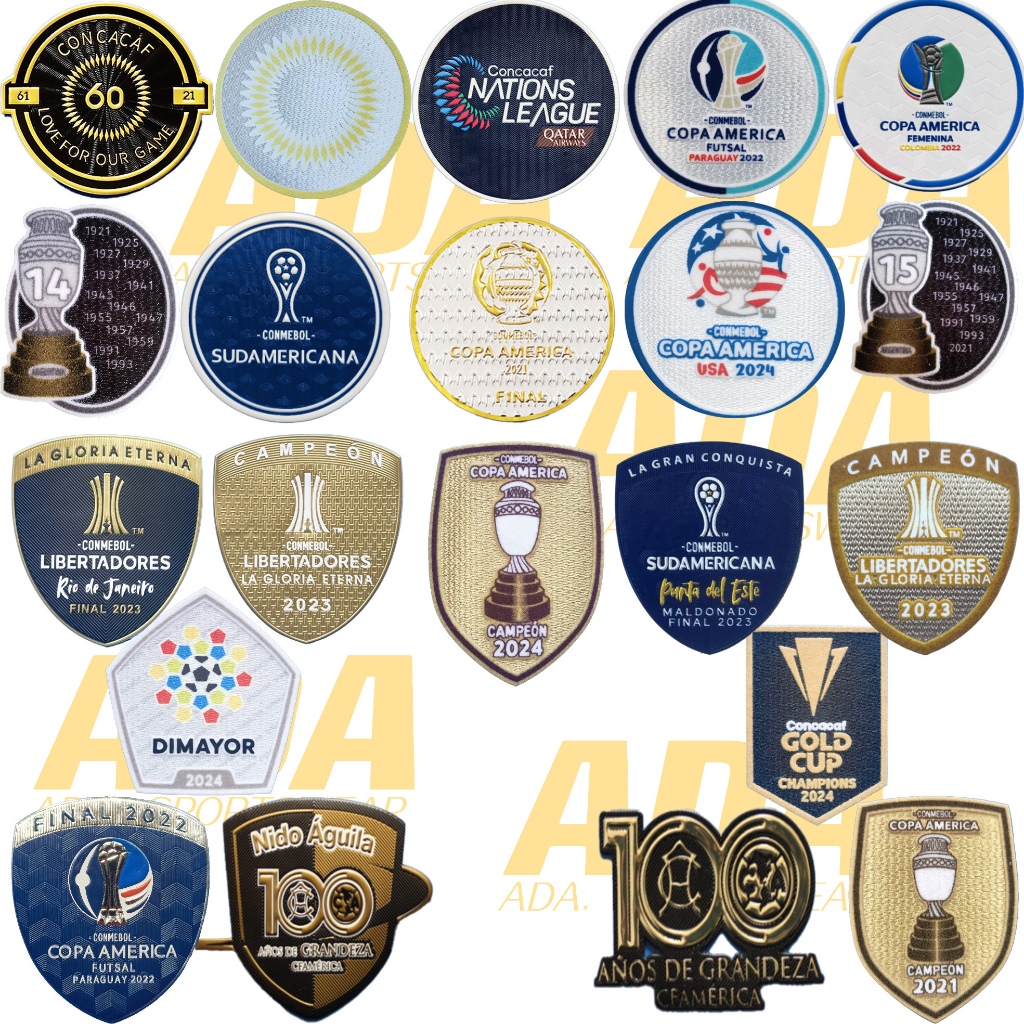2023 American FINAL League Flocking silicone Patches 2024 South America ...
