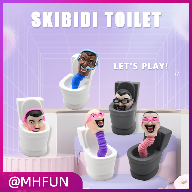 Skibidi Toilet Fidget Toy Toilet Popper Decompression Toy Funny Gifts