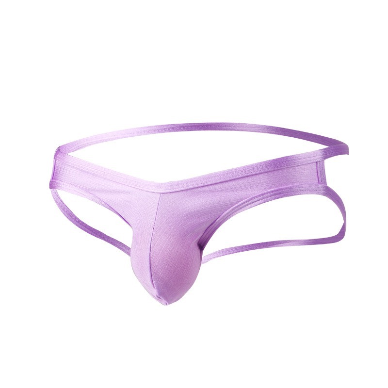 Man Ice Silk Slips Backless Thongs Men Seamless Open Back G Strings ...