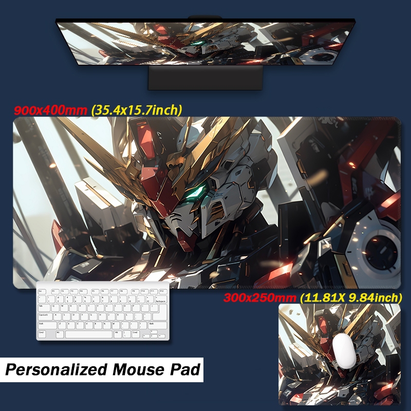 AI Gundam Mouse pad | Extended Gaming Mousepad | Waterproof Non-Slip ...