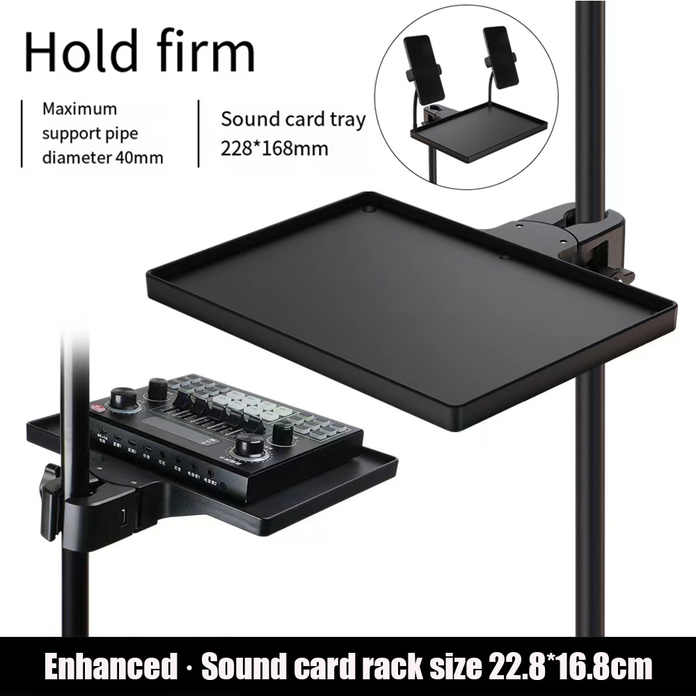 Cell Phone Live Stands Microphone Sound Card Tray Plastic Pallet Holder ...
