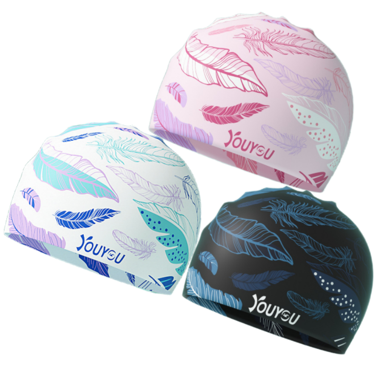 Adults High Elastic Cute Swimming Caps Women Waterproof Pool Cap ...