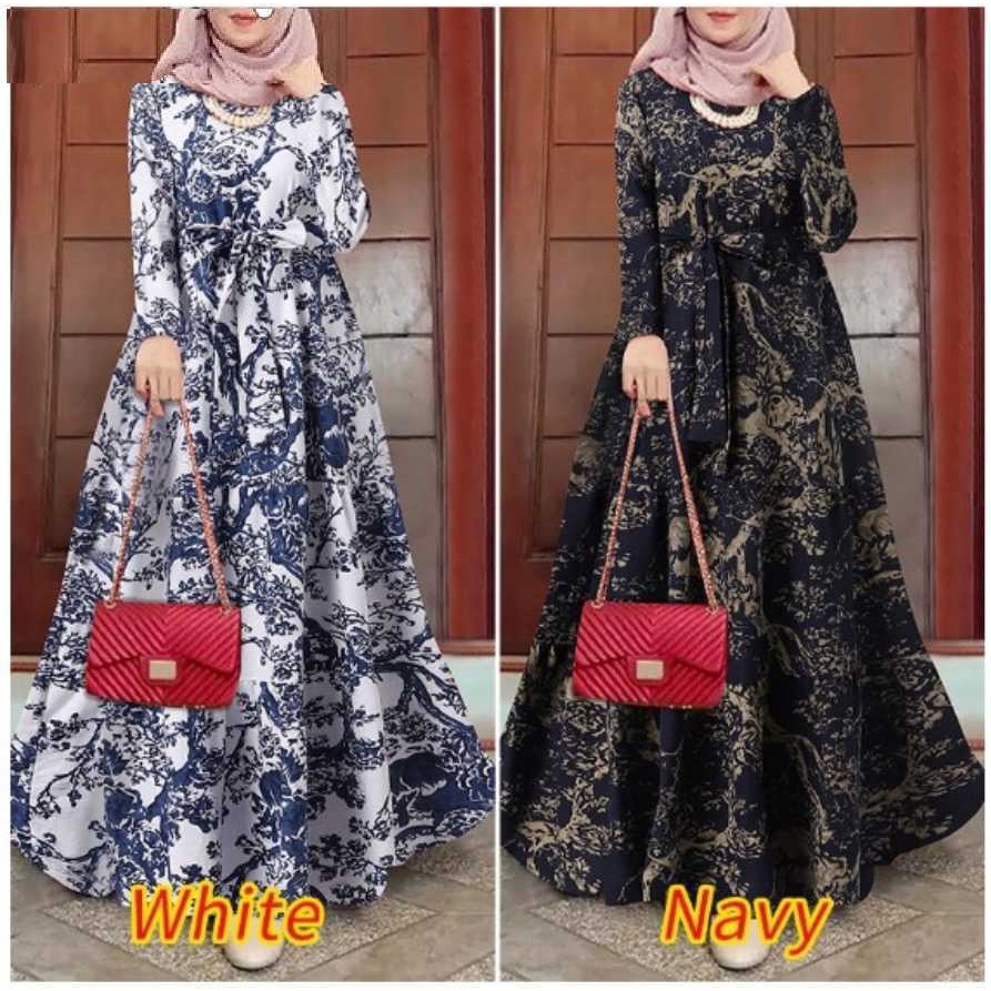 GDTIMA Baru Raya 2025 Viral Ironless Abaya Kaftan Muslim Printing O ...