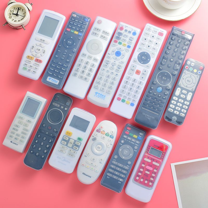 1PCS New simple transparent silicone remote control protective cover ...
