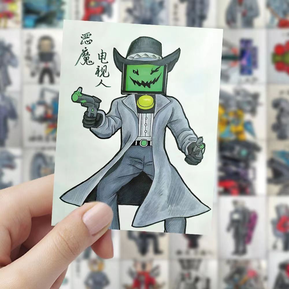 Skibidi Toilet Stickers Titan TV Man Toilet Man Skibidi Camerraman ...