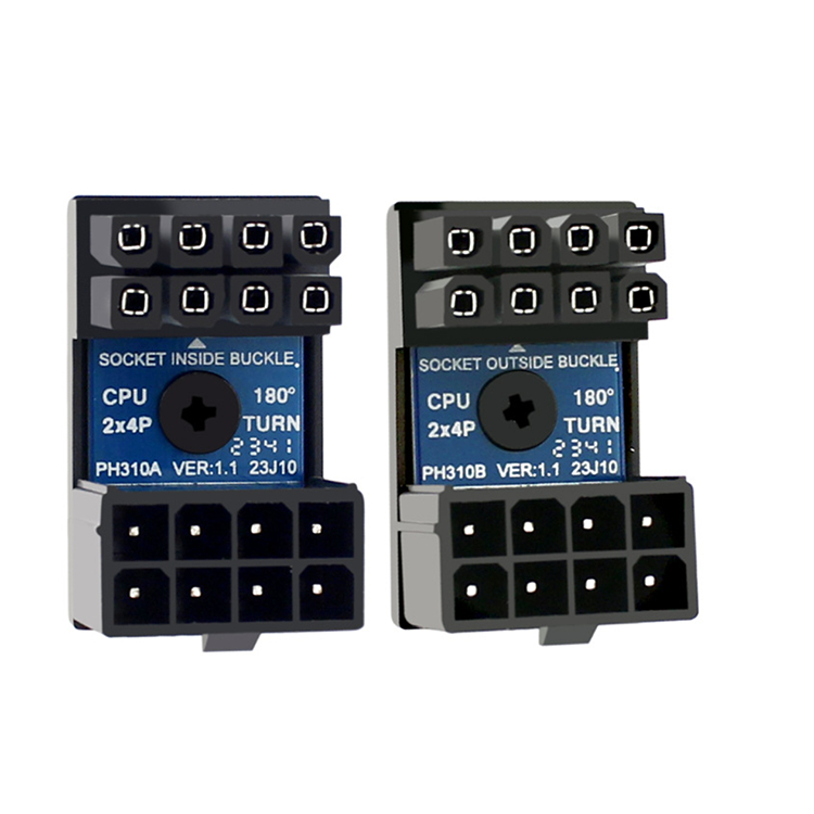 CPU 8 Pin U Turn 180 Degree Angle Connector Power Adapter Board for ...