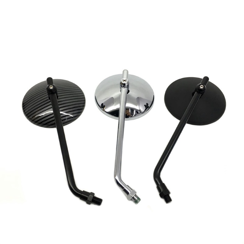 Universal Motorcycle Rearview Mirror Cafe Racer Side Mirrors For Yamaha ...
