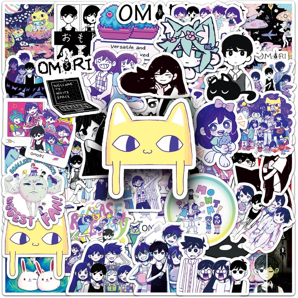 50/10 Piece Funny OMORI Stickers DIY For Phones Laptop Skateboard ...