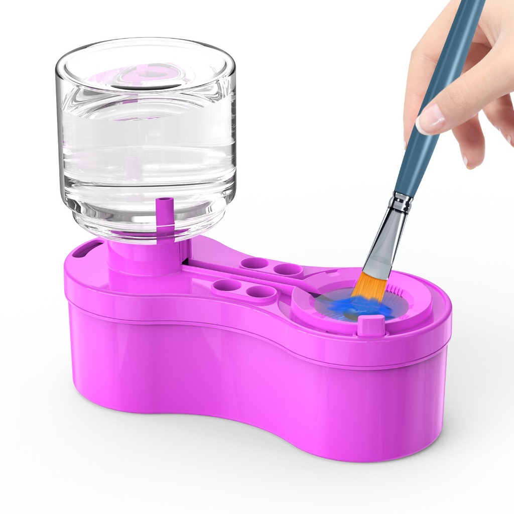 Paint brush cleaner, paint brush set rinser, with drain and brush ...