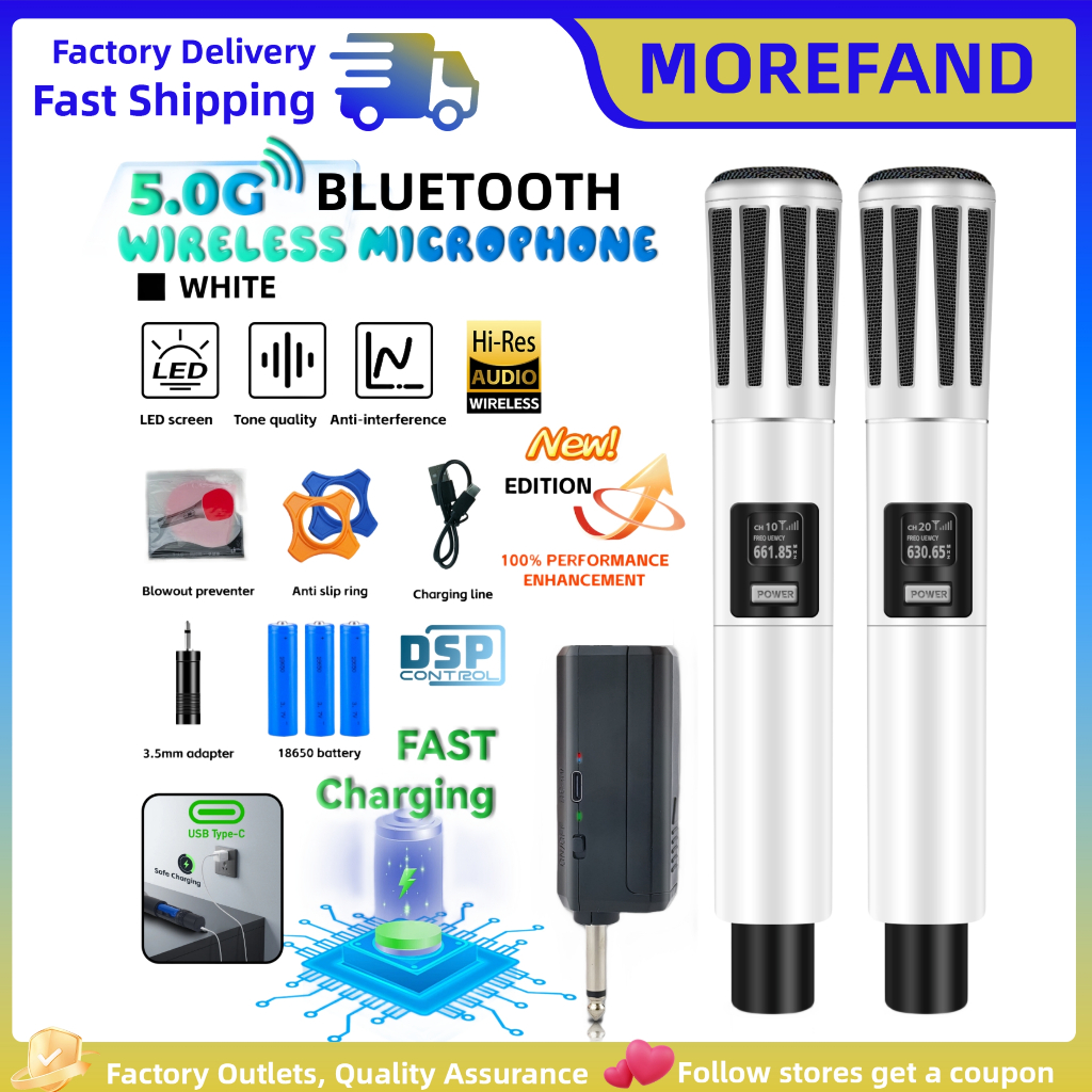 Wireless microphone Bluetooth microphone Wireless microphone Portable ...