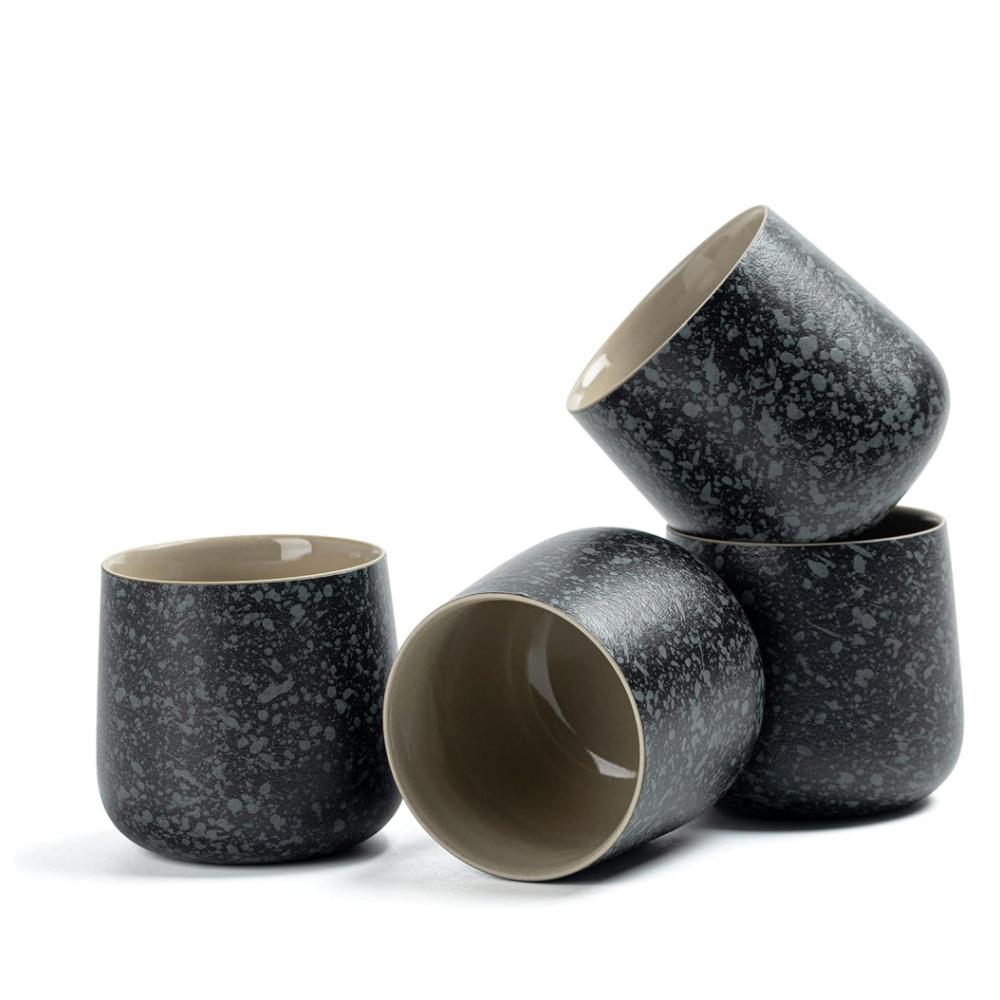 TEANAGOO Ceramic Japanese Tea Cup, 7.2Oz / 205 ml, Charcoal Grey, H17 ...