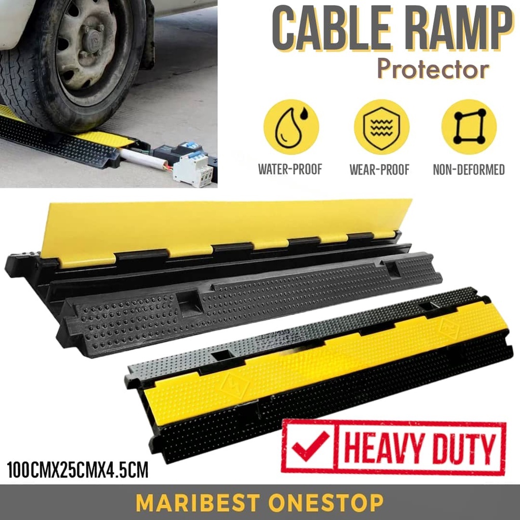 Cable Ramp Protector 2Line Cable Protector Indoor Outdoor | Shopee Malaysia