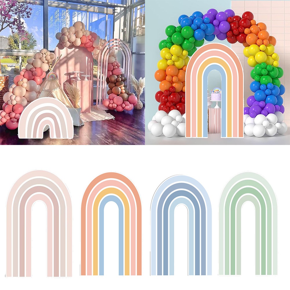 12/18/36Inch Boho Rainbow Party Cardboard Pink Green Kt Board Cut Out ...