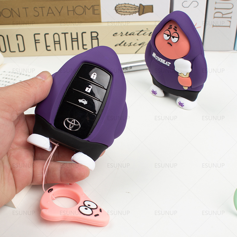 Cartoon Patrick Star key cover for TOYOTA New Kijang Innova Zenix ...