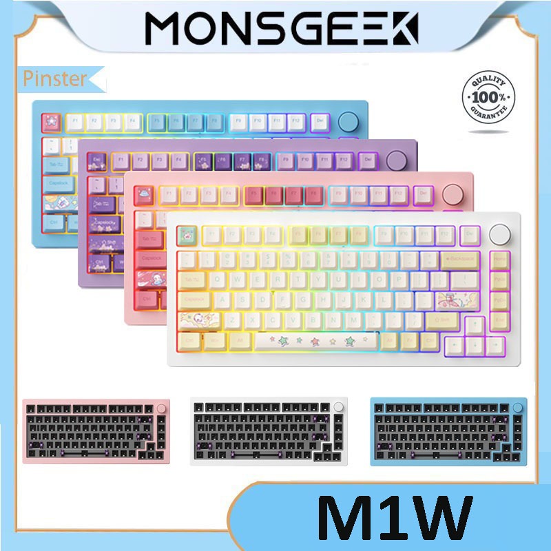 AKKO Monsgeek M1W Aluminum Alloy Wireless three mode Mechanical ...