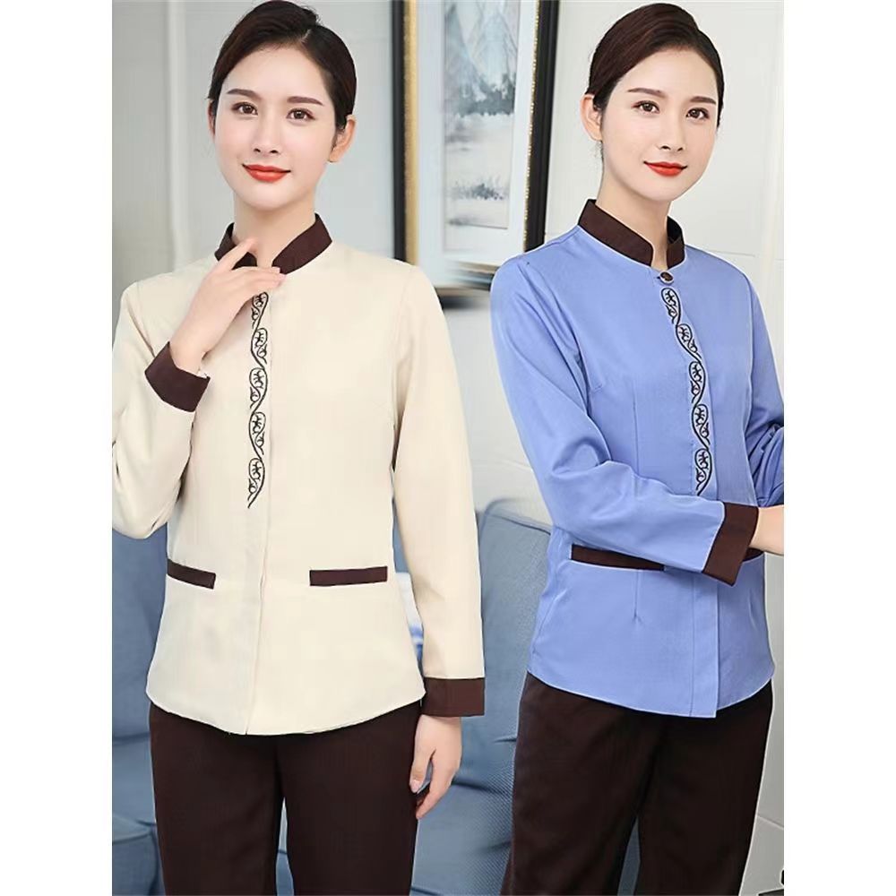 Plus size Hotel Waiter Cleaner Work Uniforms Unisex Restaurant ...