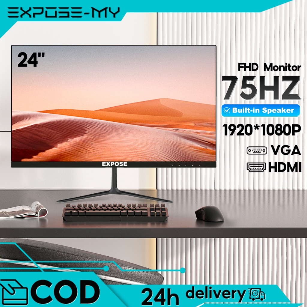 EXPOSE 75HZ LED Gaming IPS Monitor With Speaker (24") | Shopee Malaysia