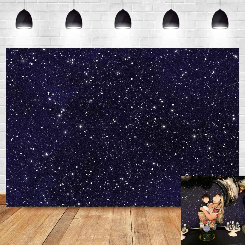 Night Sky Star Backdrops Universe Space Theme Starry Photography ...