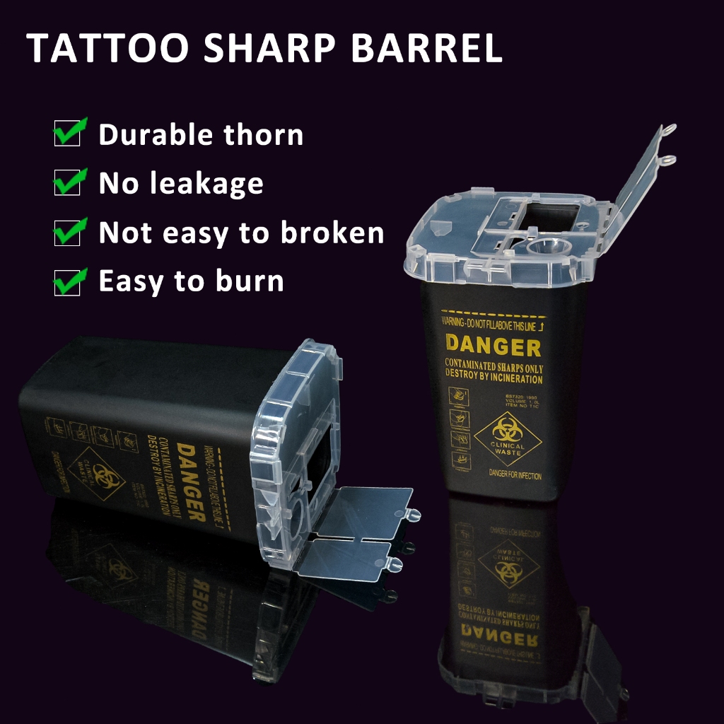 Tattoo and Piercing Disposal- Durable Waste Box and Piercing Disposal ...