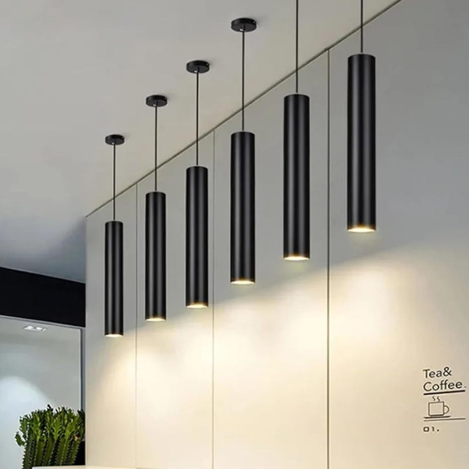 LAMPU MAKAN LAMPU GANTUNG MODERN ROUND TUBE PENDANT LIGHT CYLINDER ...