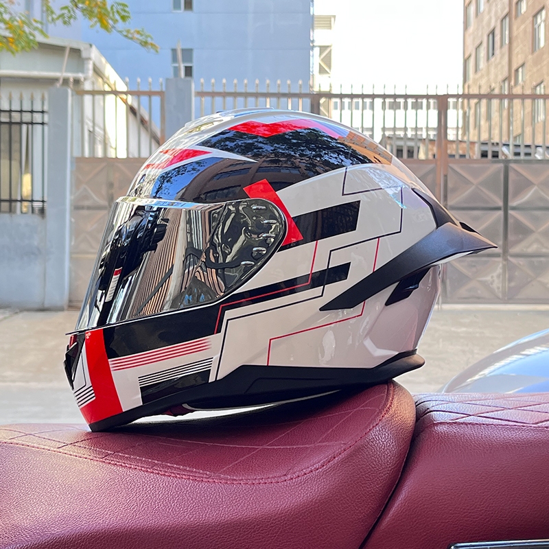 Motorcycle Personality Motorcycle Big Tail Electric Vehicle Full Helmet ...