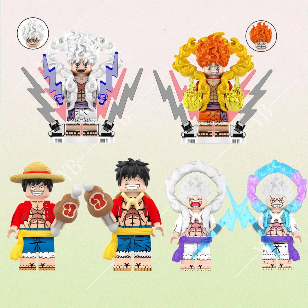 Educational building blocks Anime series ONE PIECE assembled minifigure ...