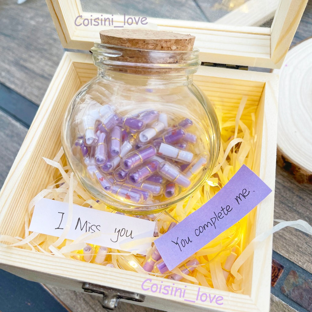 [Coisíní] 100Pcs DIY Mini Capsules Wishing Bottle Birthday Gift Love ...