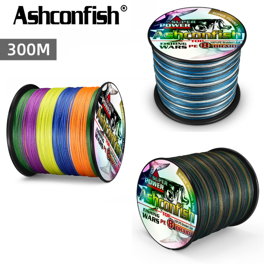 Ashconfish 300M 8 Strands Braided Fishing Line 6-150LB PE Lines ...