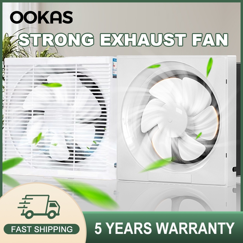 OOKAS Exhaust Fan Kitchen Ekzos Fan Bilik Kipas Dapur Asap Household ...