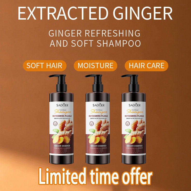 Ginger shampoo500ml Soriasis shampoo Farewell scab scalp Anti-hair loss ...