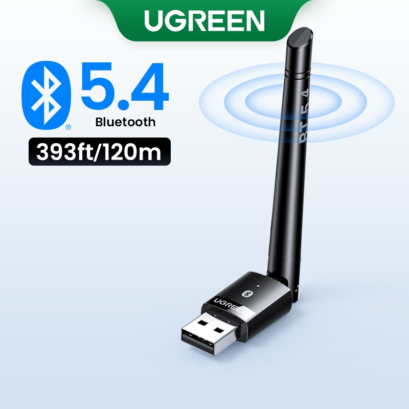 UGREEN Bluetooth 5.4 Adapter for PC Long Range 100M USB Bluetooth Dongle, Wireless Bluetooth ...